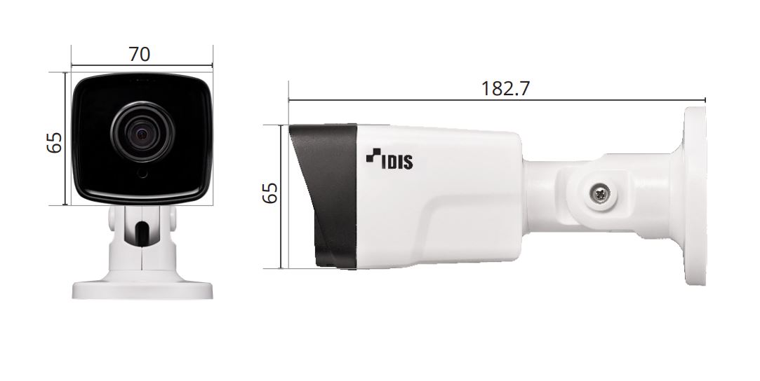 EPCOM: DCT4217WRX(US)-IDIS - Full HD 1080P IR Bullet Camera 2.8mm